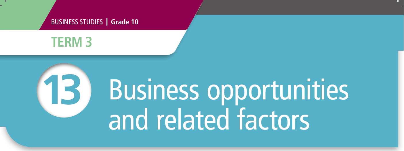 Learner’s Book: Business Studies Grades 10